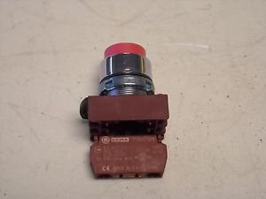GE General Electric P9B01VN Red Momentary Push Button