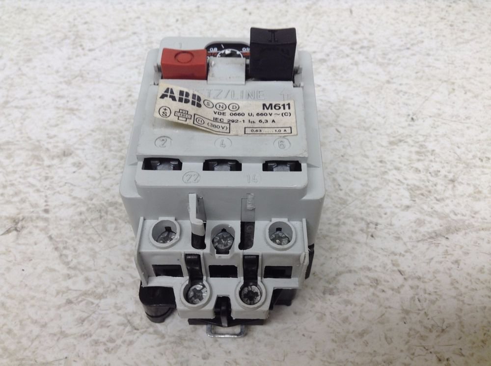 ABB BBC M611 0.63-1 Amp Manual Motor Starter Circuit Protector Petercem