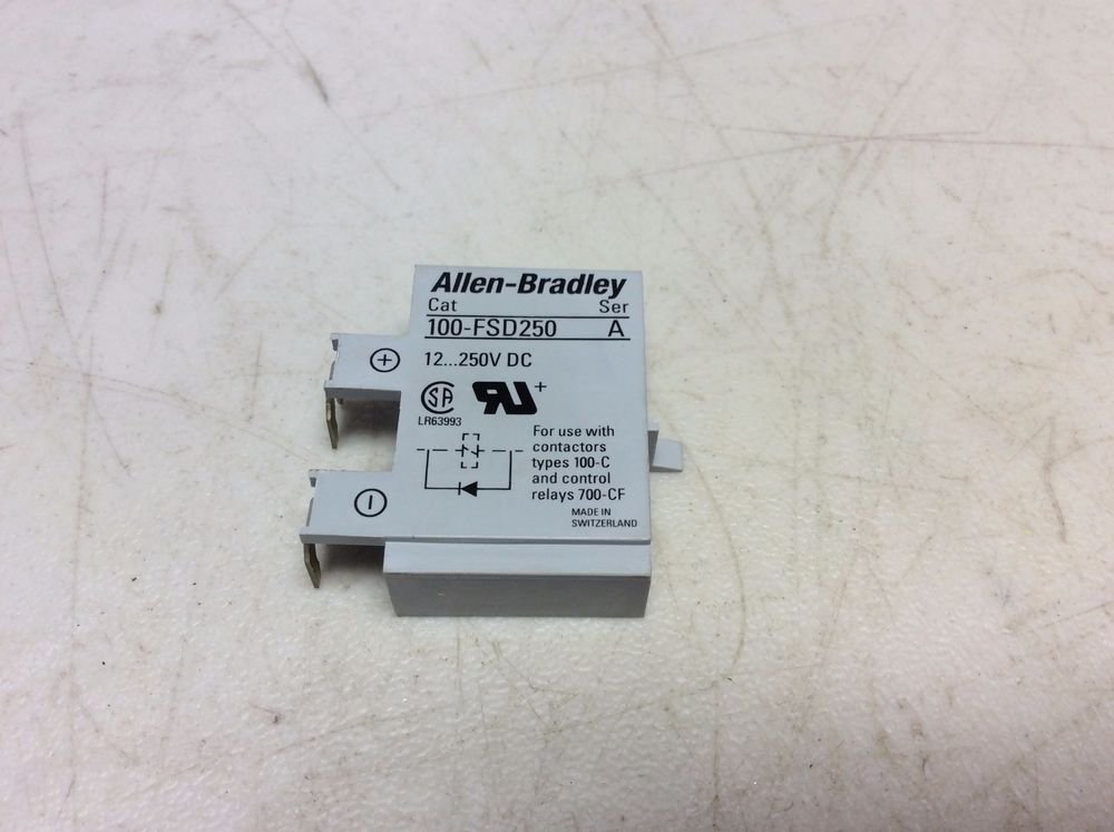 Allen Bradley 100-FSD250 Diode Surge Suppressor 12-250 V DC 100FSD250