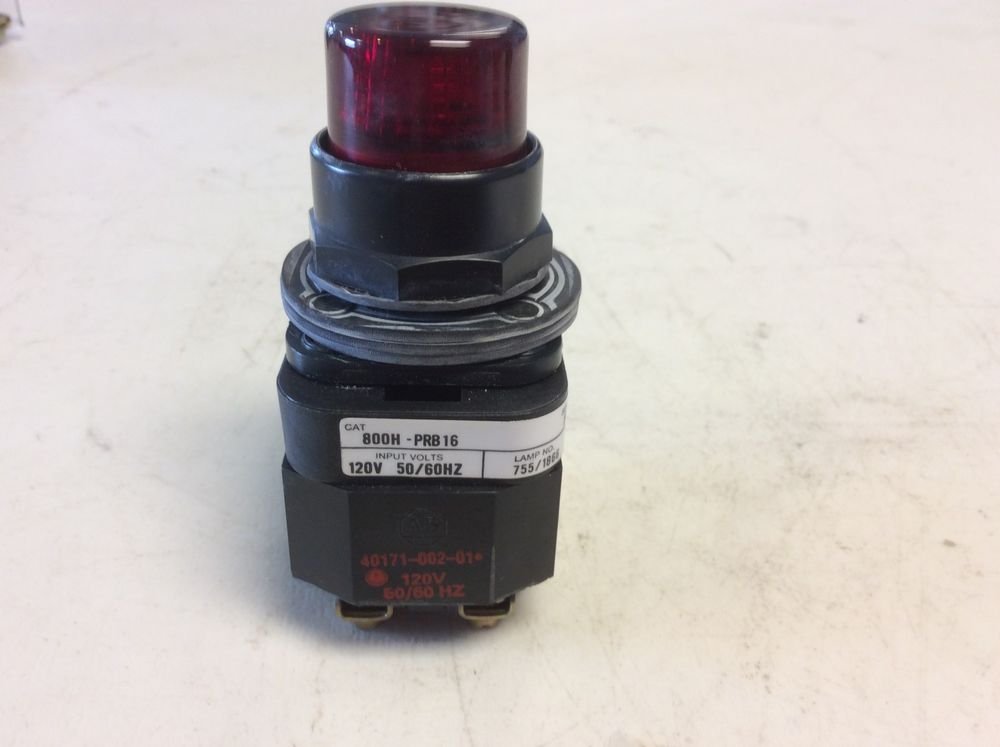 Allen Bradley 800H-PRB16 120 V Red Illuminated Push Button 800HPRB16 800H