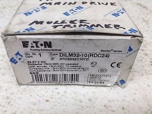 Moeller Eaton DILM32-10 XTCE032C10 24 VDC Contactor DILM3210 DIL M32-10 New
