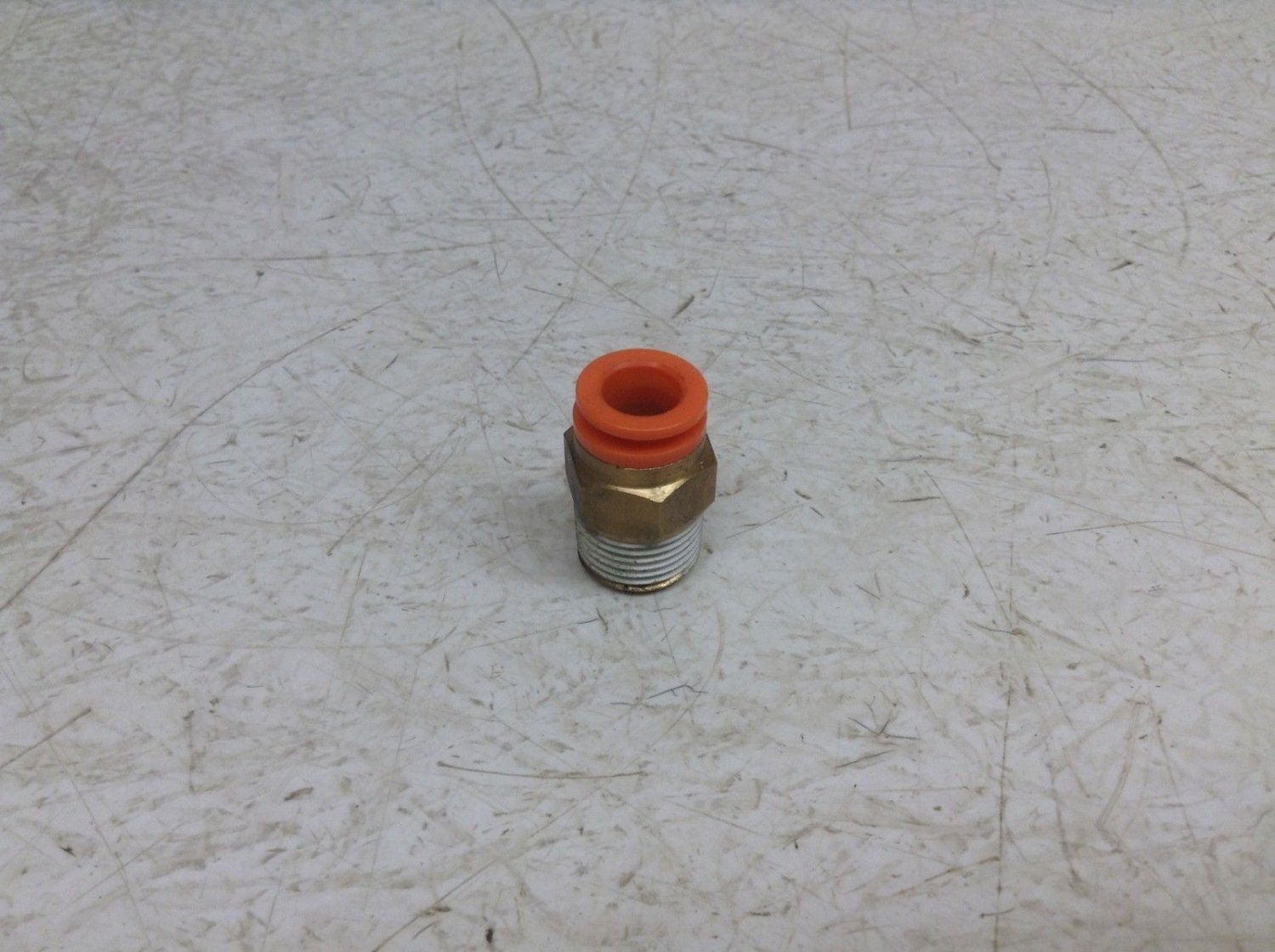 SMC 3/8" Orange Pneumatic Connector Push Fitting Air Line