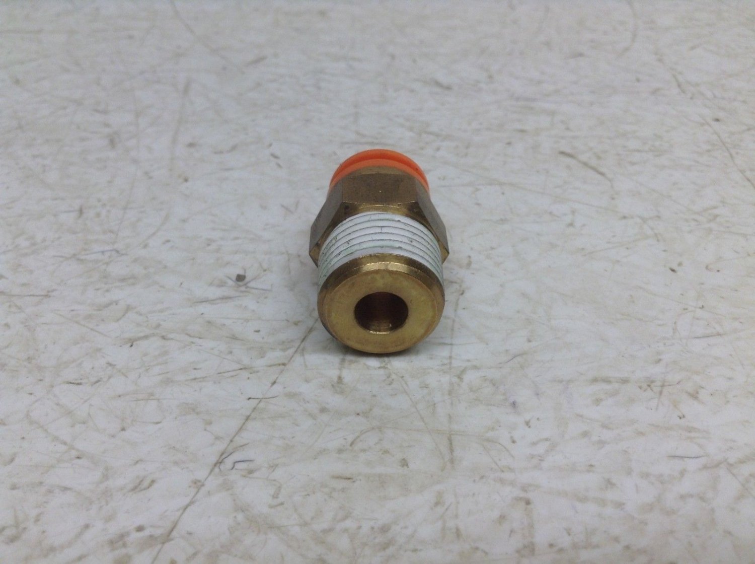 SMC 3/8" Orange Pneumatic Connector Push Fitting Air Line