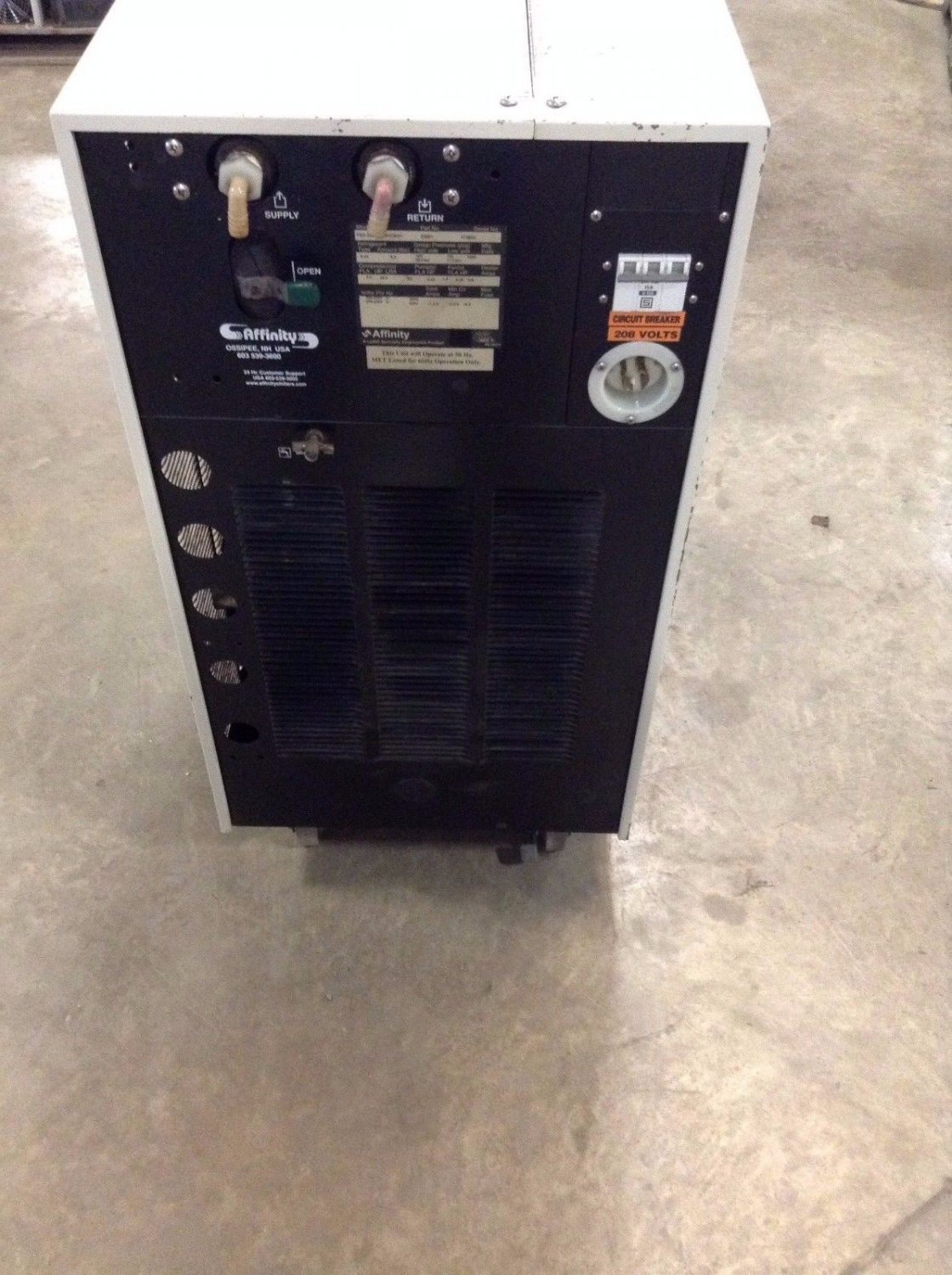 Affinity PBA-020K-CE63CBM1 23661 Lydall Water Chiller Laser ...