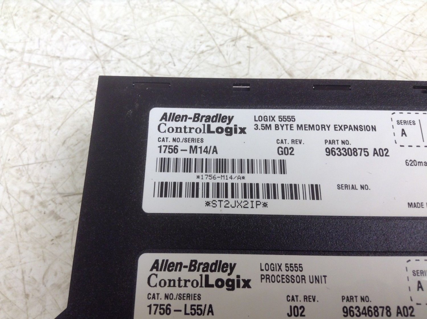Allen Bradley 1756-L55/A 1756-M14/A ControlLogix Logix5555 Processor ...