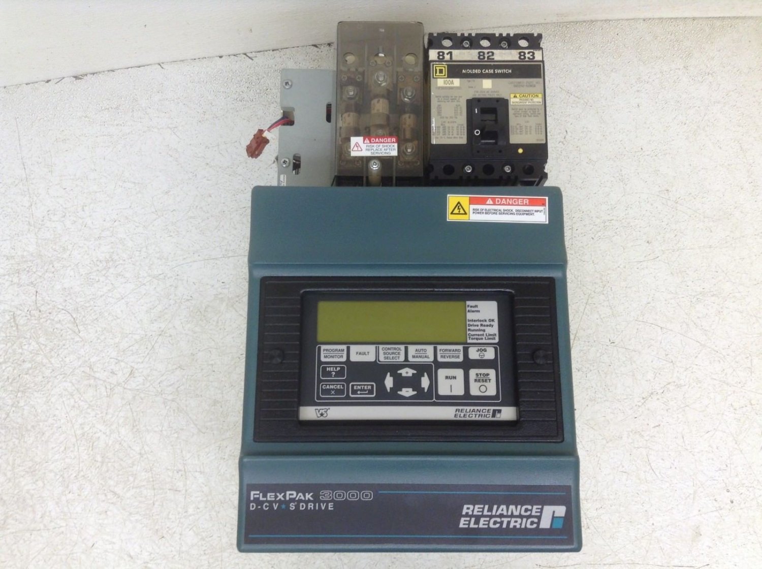 Reliance Electric 10FN4042 FlexPak 3000 D-C V*S Drive 5/10 HP 240/500 VDC