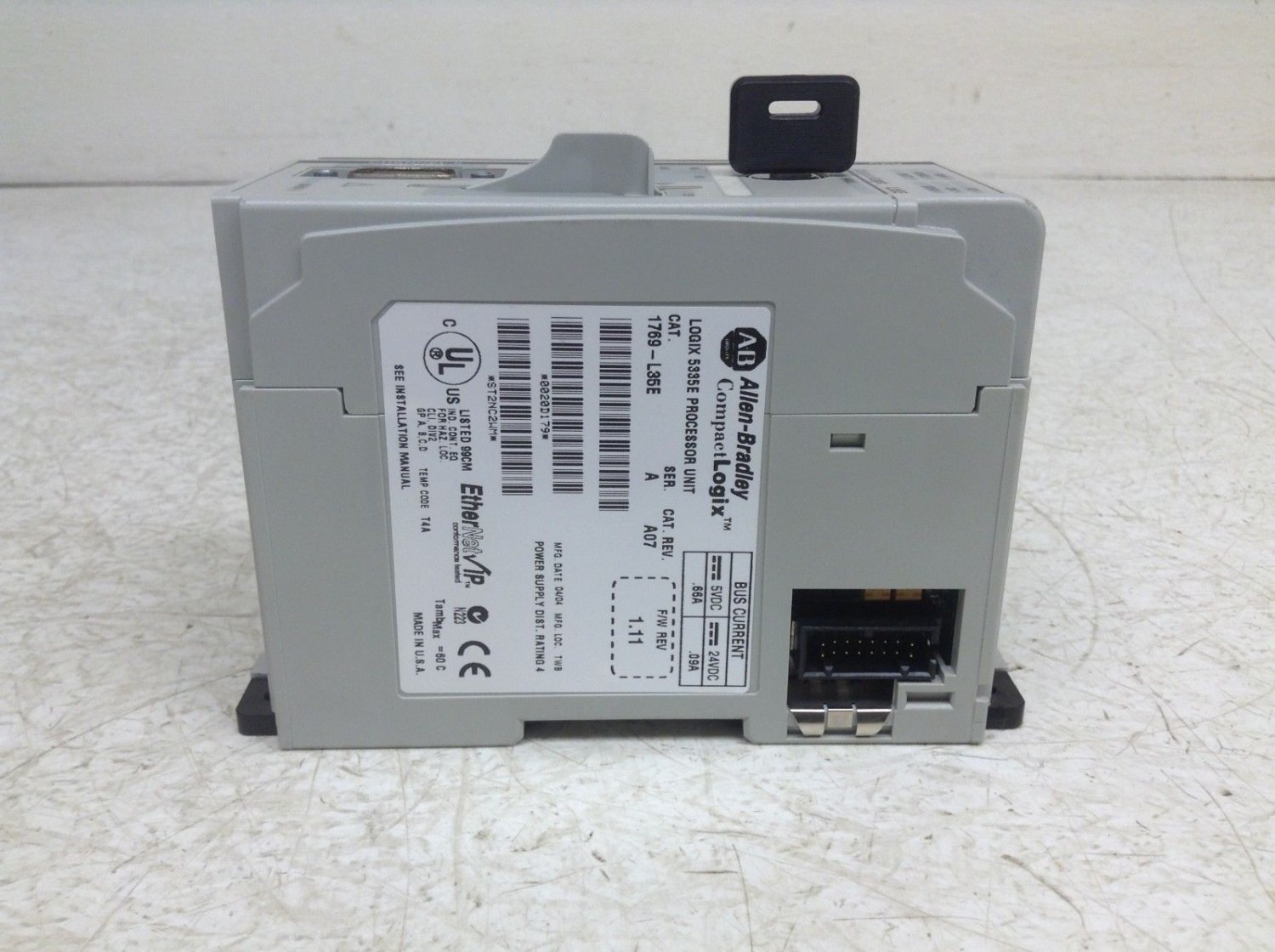 Allen Bradley 1769-L35E CompactLogix Logix 5335E Processor Ser A F/W 1. ...