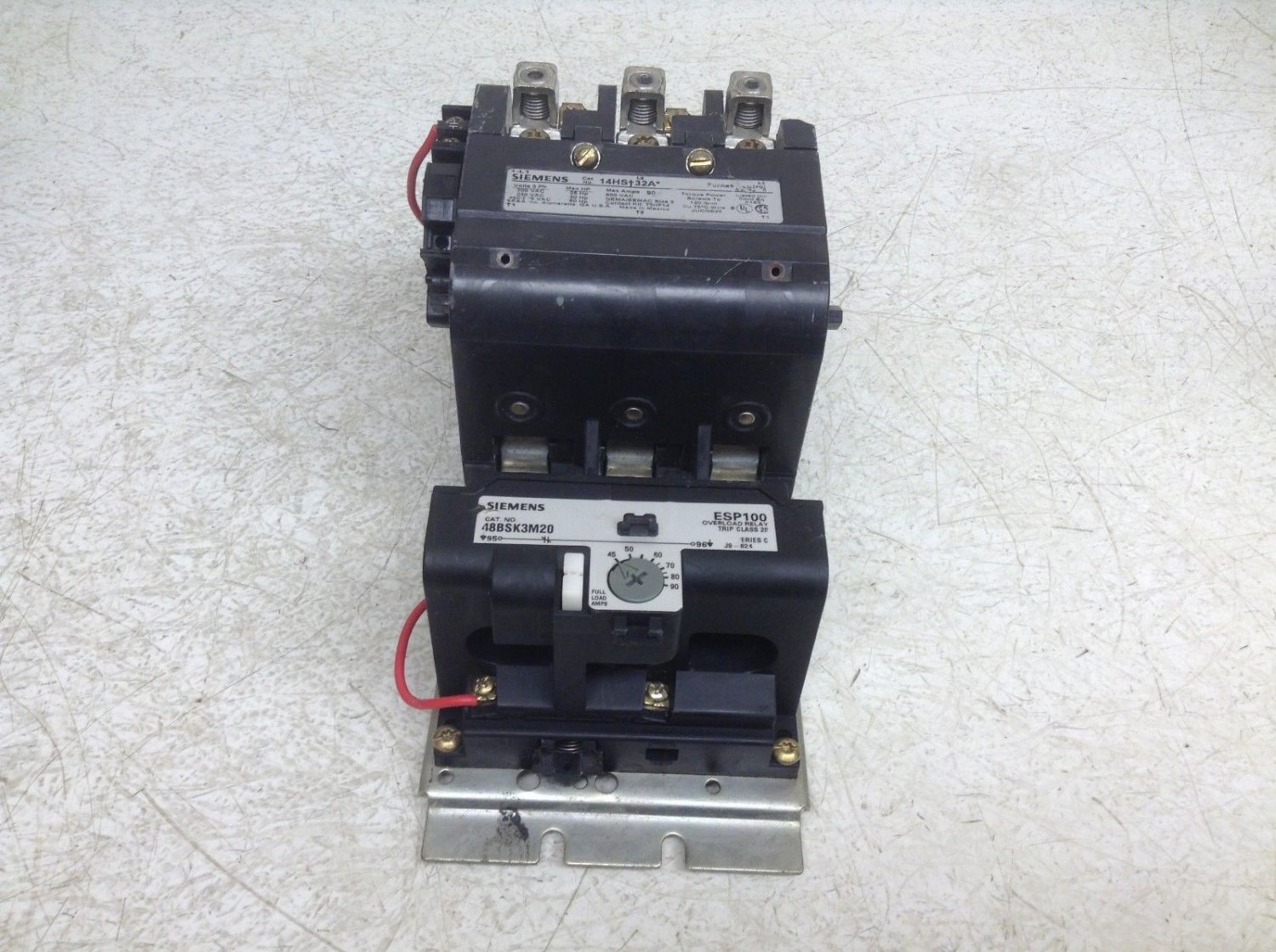Siemens Furnas 14HS+32A* Starter Contactor 110/120 VAC Coil 48BSK3M20 ...