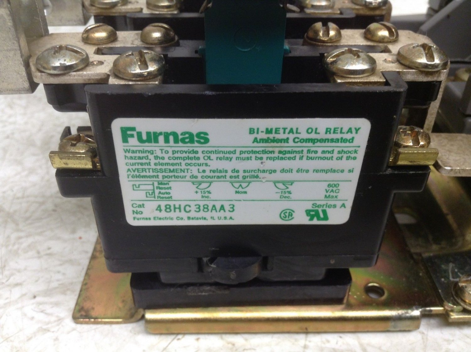 Siemens Furnas 14HP32A*81 Size 3 Starter Contactor No Coil 48HC38AA3
