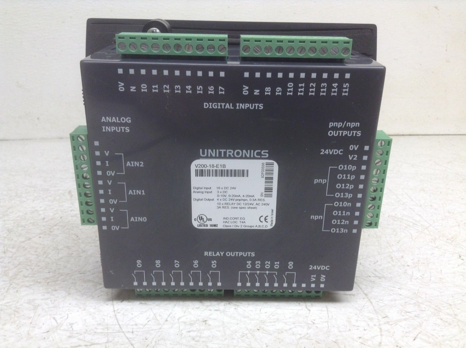Unitronics V230-13-B20B Vision 230 Programmable Controller V200-18-E1B
