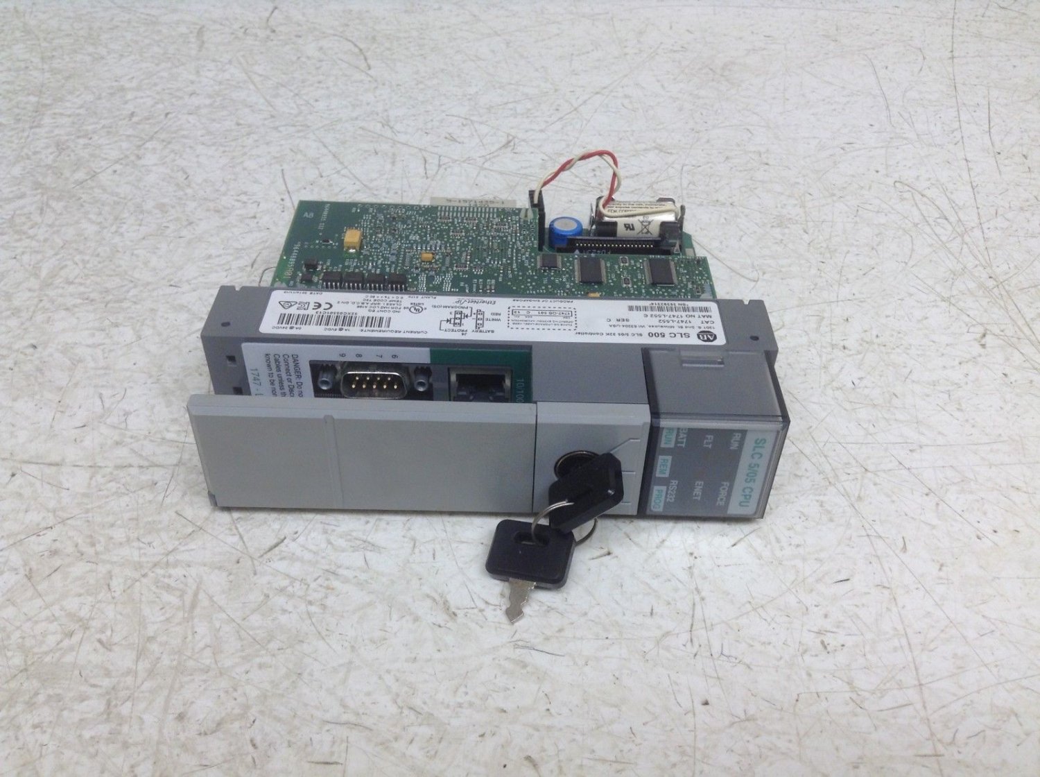 Allen Bradley 1747-L552 SLC 500 5/05 CPU Ser. C 1747-OS501 Ser. C FW. 13