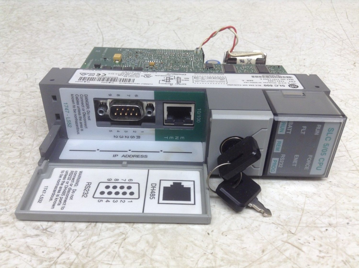 Allen Bradley 1747-L552 SLC 500 5/05 CPU Ser. C 1747-OS501 Ser. C FW. 13