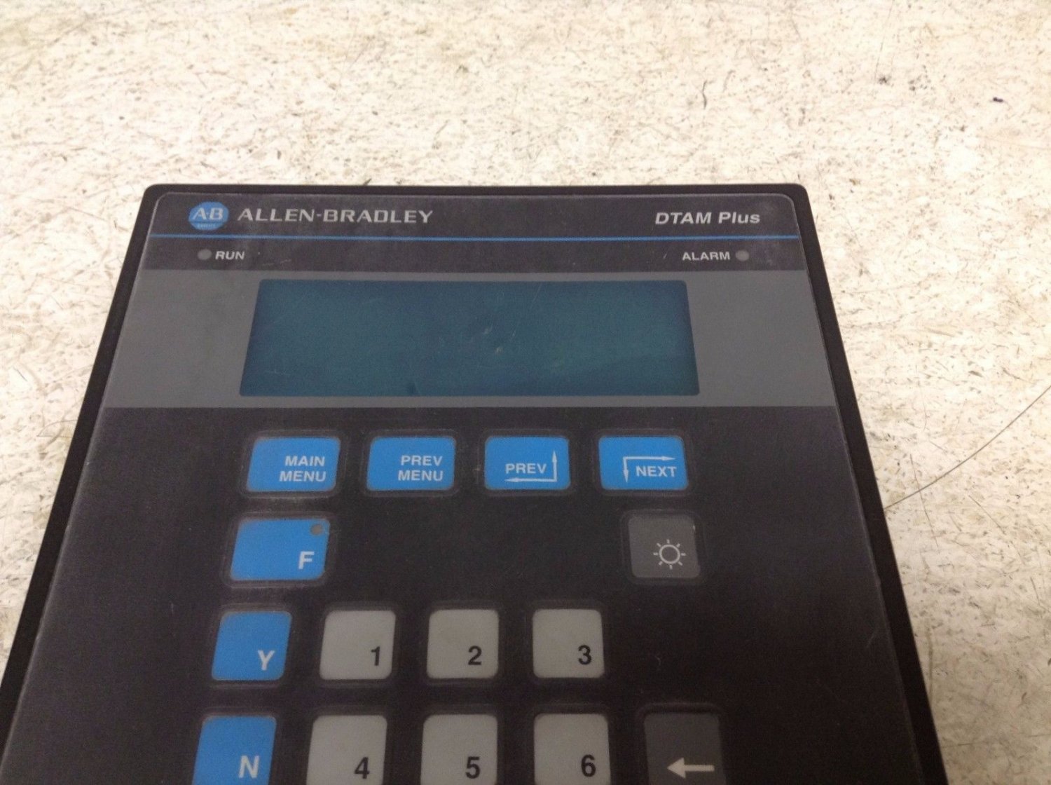 Allen Bradley 2707-V40P2R DTAM Plus Ser. B Rev. B RIO / RS232 2707V40P2R