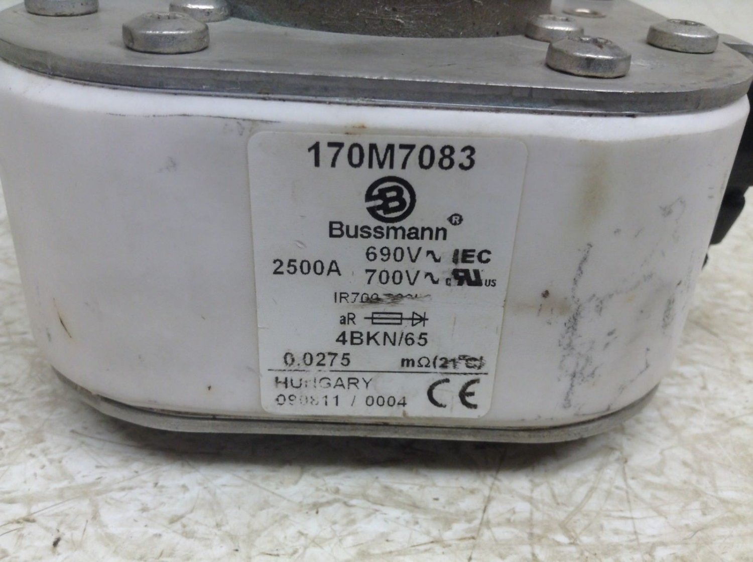 Bussmann Buss 170M7083 2500 Amp Semiconductor Fuse 690 V