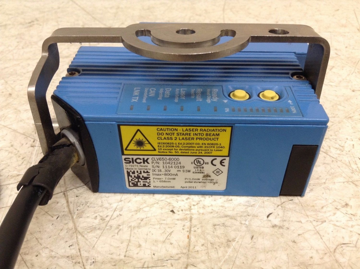 Sick CLV650-6000 1042124 Barcode Scanner Sensor CLV6506000 (TSC)