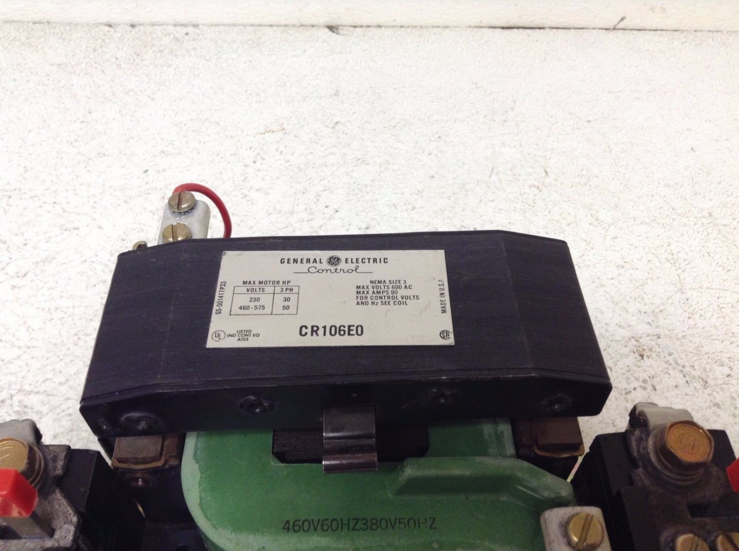 GE General Electric CR106E0 Starter Size 3 380/460 VAC Coil 55501336G4