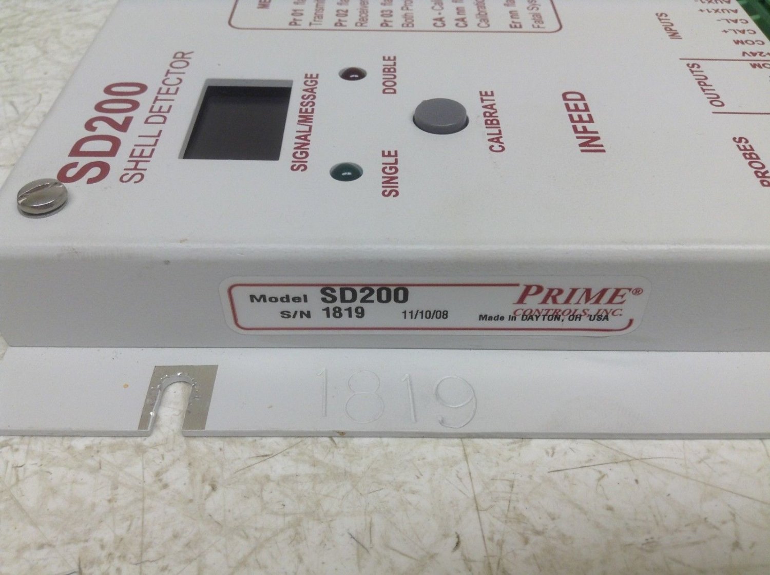 Prime Controls SD200 Shell Detector Module