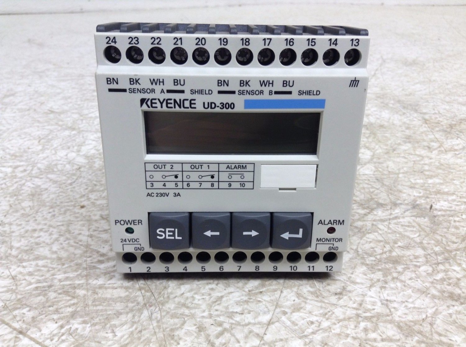 Keyence UD-300 Ultrasonic Displacement Sensor Series Controller UD300