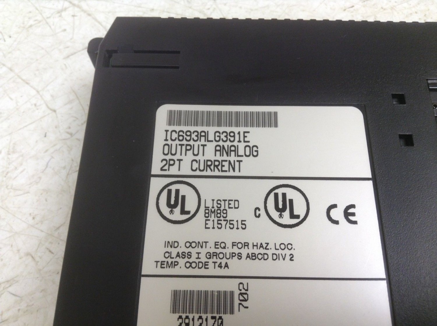 GE Fanuc IC693ALG391E Analog Output 2 Pt Current Module IC693 90-30 IC693ALG391
