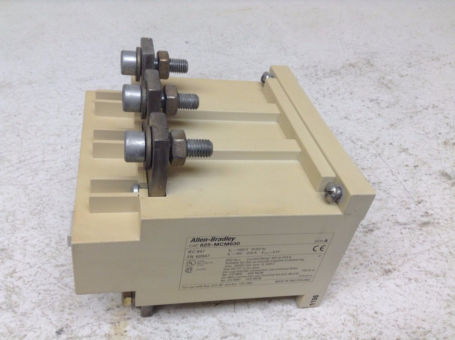 Allen Bradley 825-MCM630 160-430 Amp 600 VAC Converter Module 825MCM630