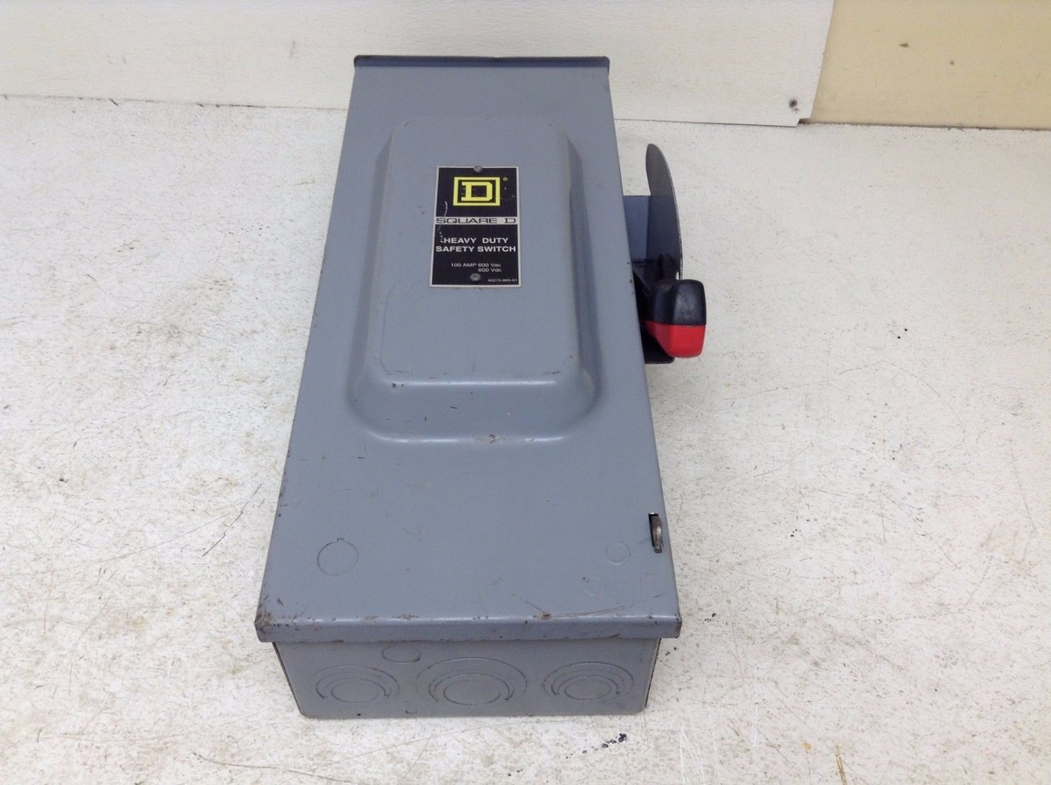 Square D HU363RB 100 A 600 VAC 250 VDC 3 Pole Safety Switch Disconnect ...