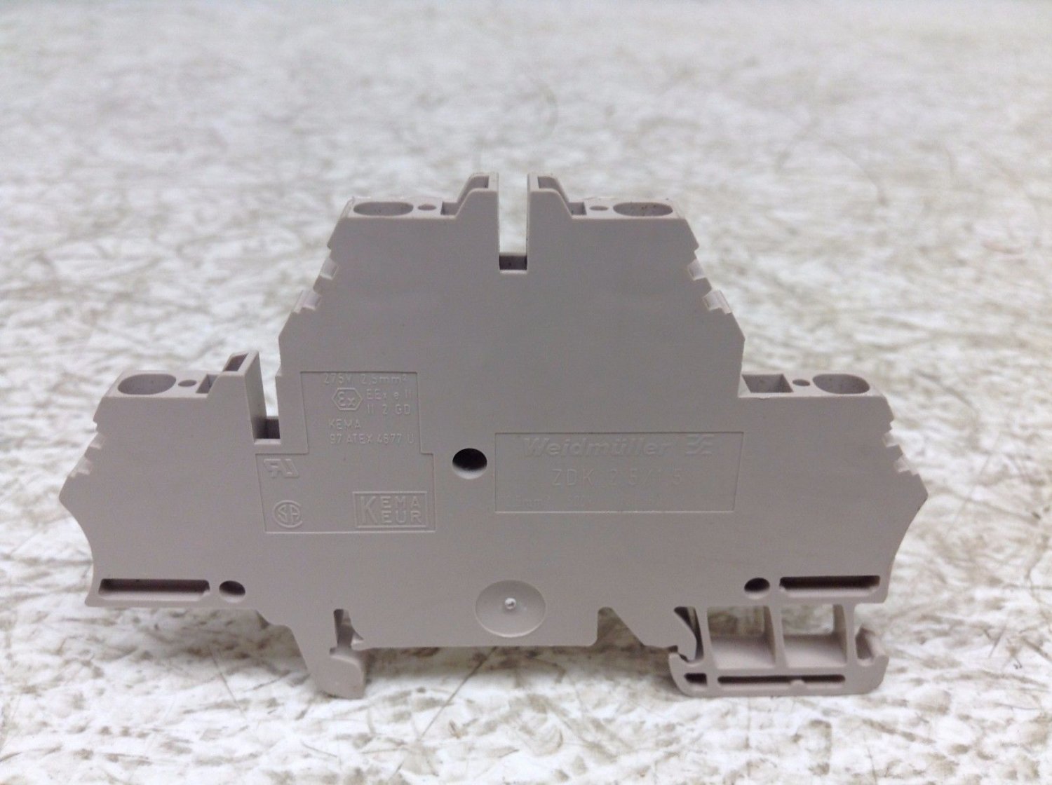 Weidmuller ZDK 2,5/1,5 Tan Din Rail Wire Terminal ZDK2515 ZDK 2.5/1.5 ...