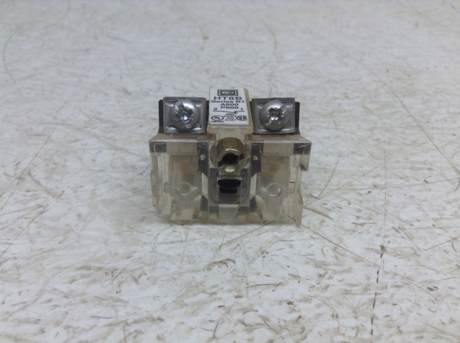 Cutler Hammer Eaton HT8B Contact Block A600 P600 Ser B1