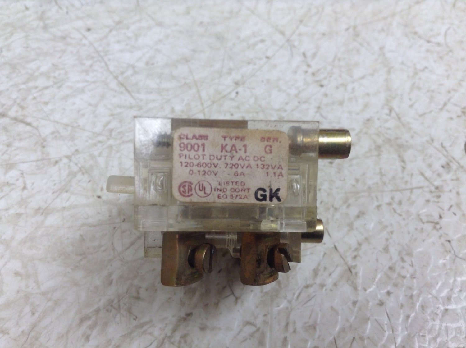 Square D 9001 KA-1 Contact Block 9001KA1 KA1 9001KA-1 Ser G