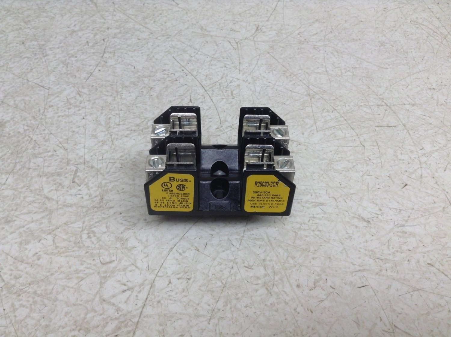 Cooper Bussmann R25030-2CR 2 Pole Fuse Holder 250 V 30 Amp R250302CR (TSC)