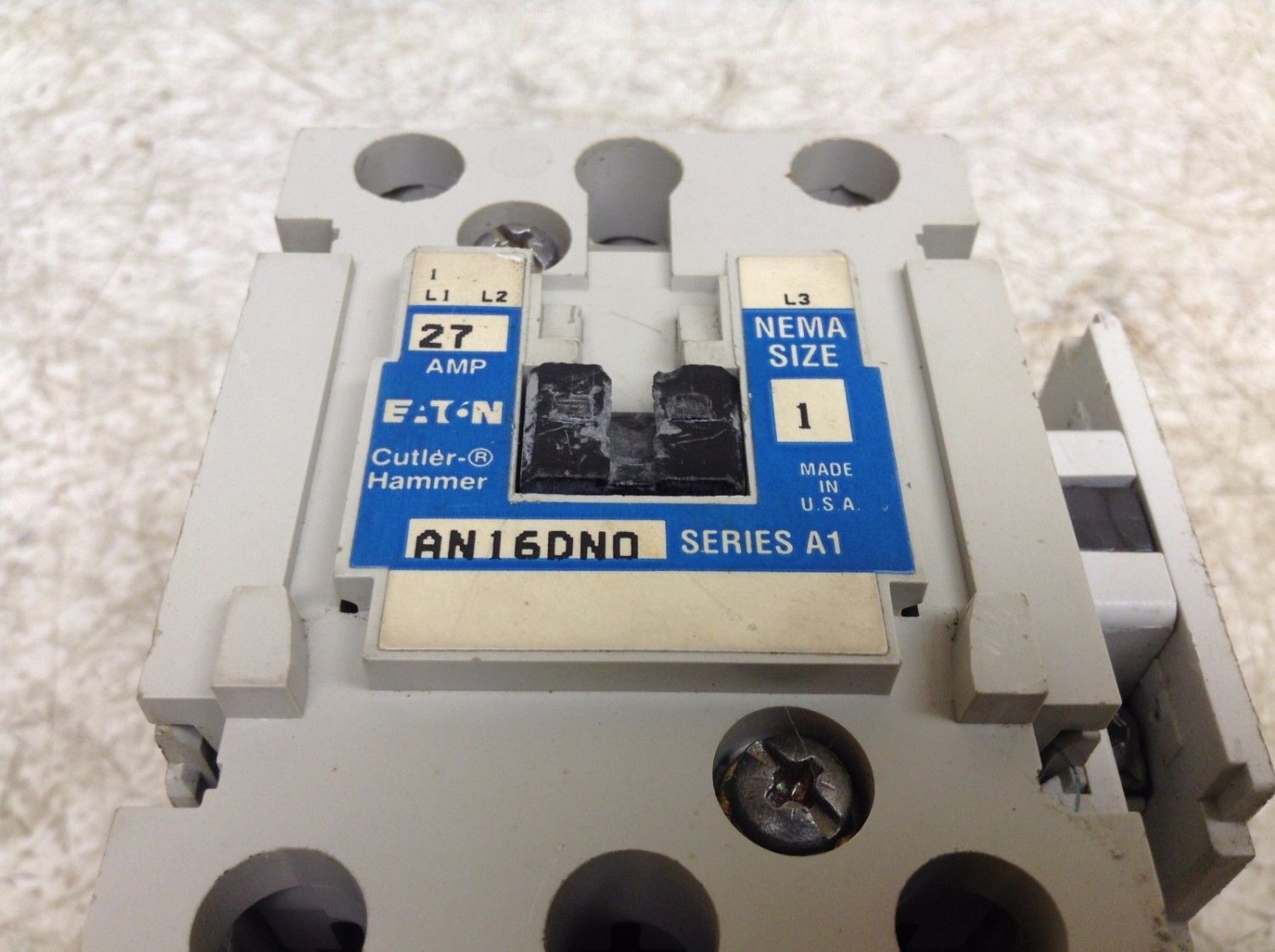 Cutler Hammer AN16DNO Size 1 Starter Contactor 110/120 VAC Coil AN16DN0