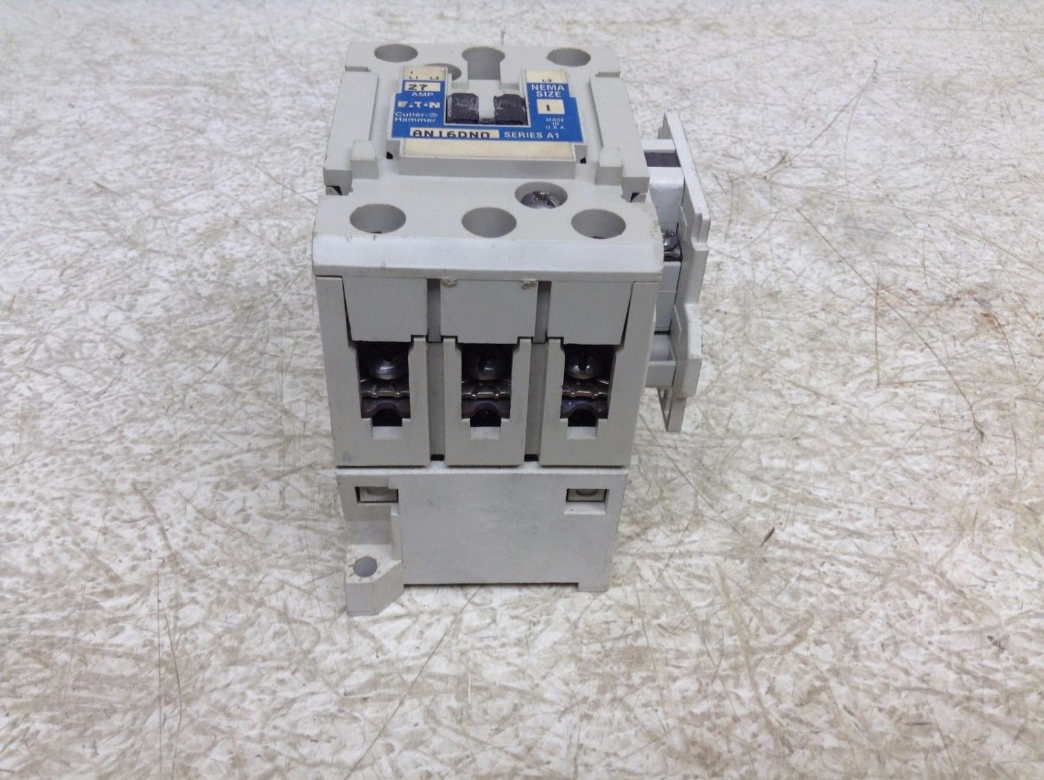 Cutler Hammer AN16DNO Size 1 Starter Contactor 110/120 VAC Coil AN16DN0