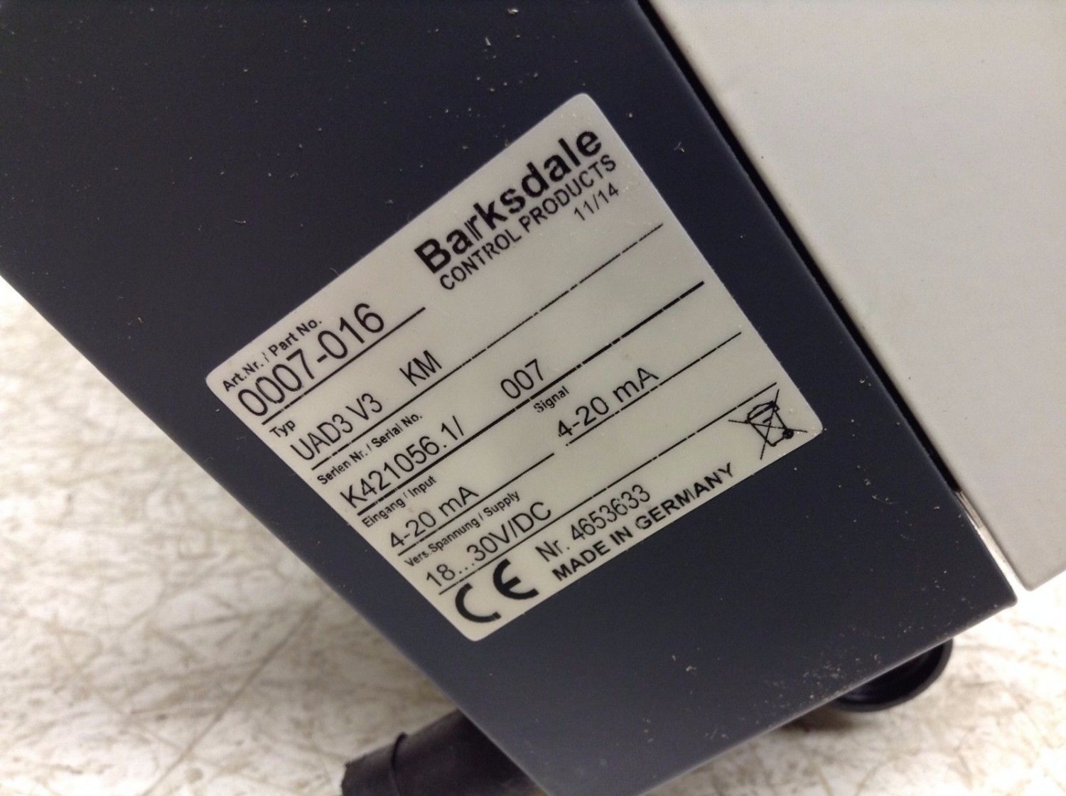 Krauss Maffei Barksdale 0007-016 Controller 0007016 UAD3 V3 KM (TSC)