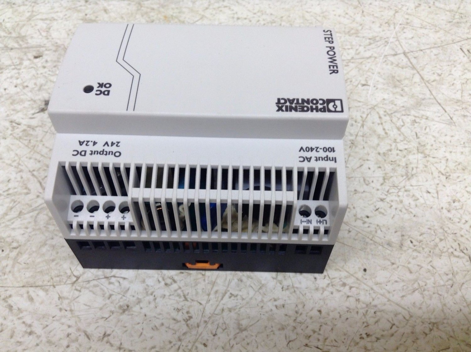 Phoenix Contact 2868664 24 VDC 4.2 Amp Power Supply STEP-PS/1AC/24DC/4. ...
