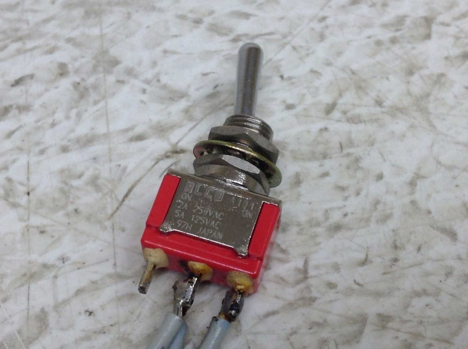 ALCO A101 2 Position Toggle Switch 2/5 Amps 250/125 VAC