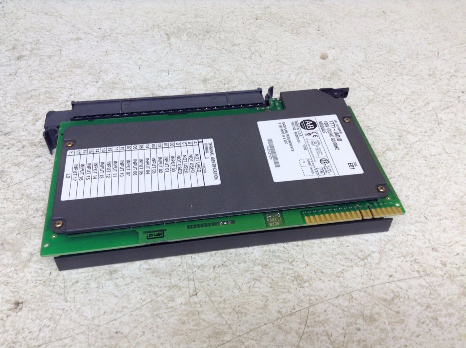 Allen Bradley 1771-IAD/D Ser. D 120 V AC/DC Input Module E01 1771IAD ...