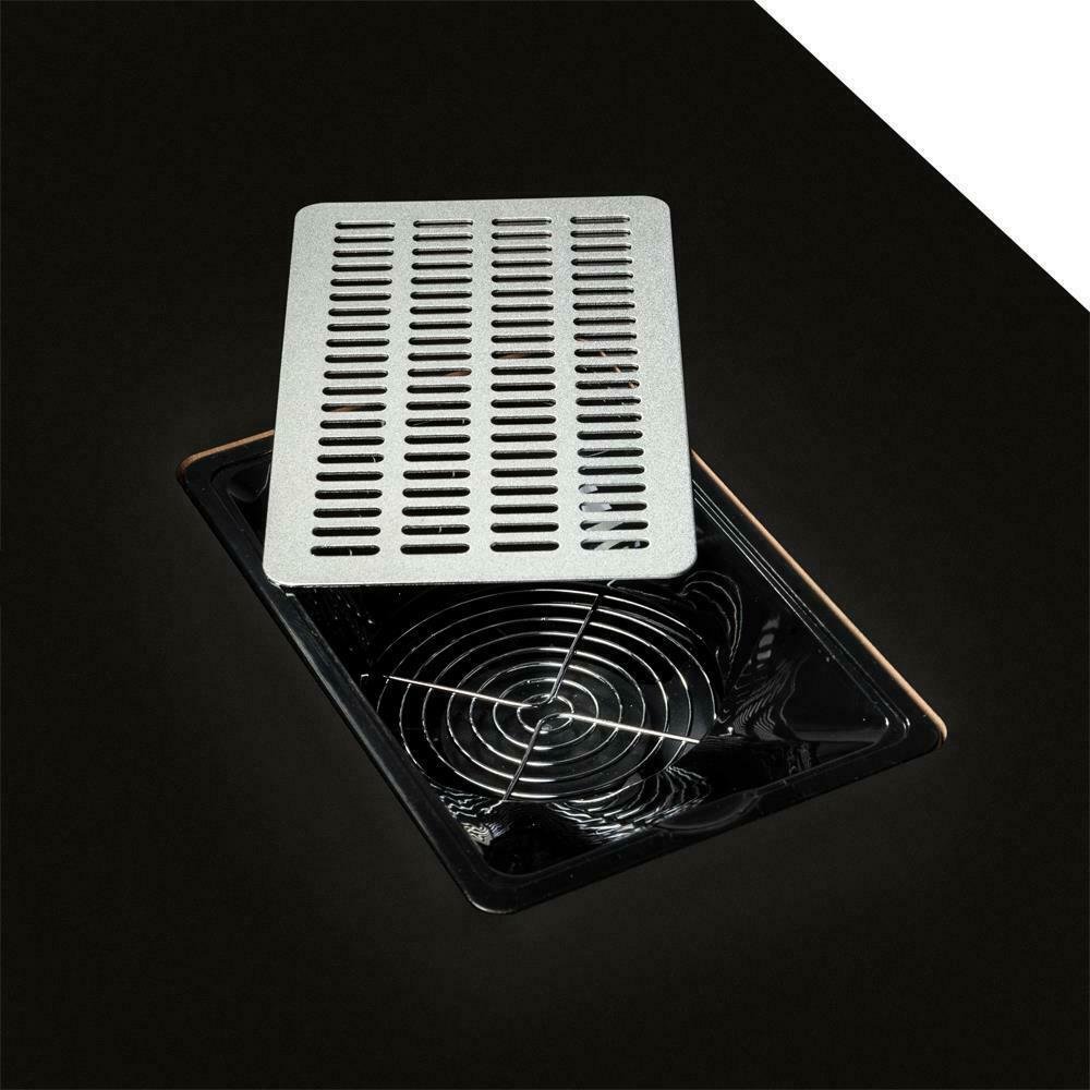 Rolling Manicure Table Nail Desk Vent Workstation with 10 Drawers & LED ...