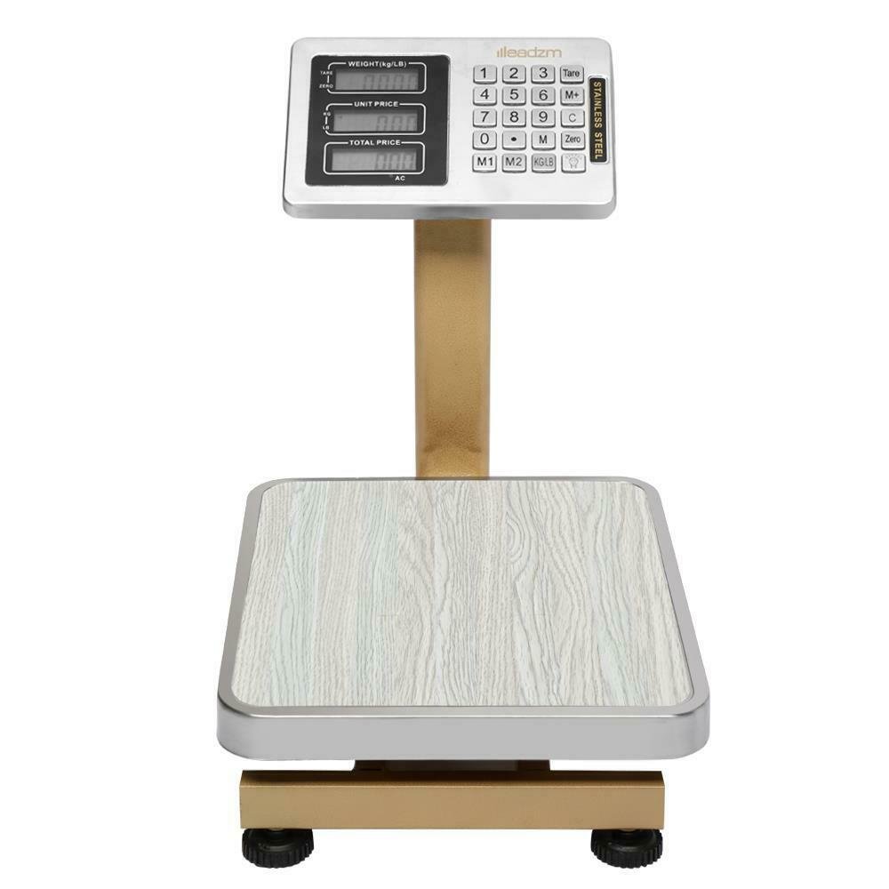 176 lbs Weight Electronic Platform Scale,Digital Floor Heavy Duty ...