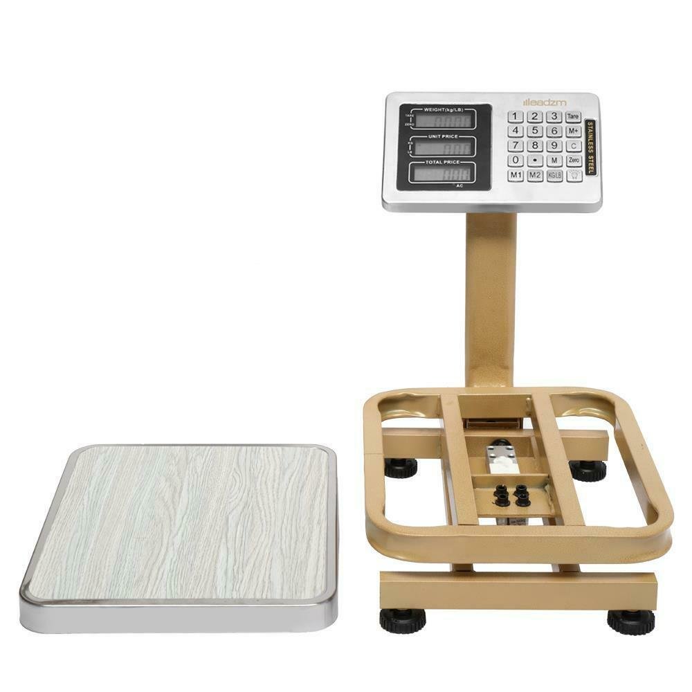 176 lbs Weight Electronic Platform Scale,Digital Floor Heavy Duty ...