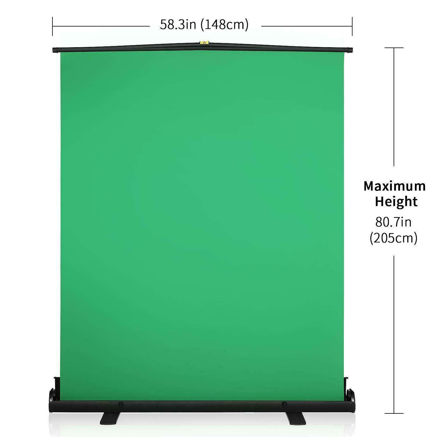 kshioe Collapsible Pull Up Green Screen Video Photography Background ...