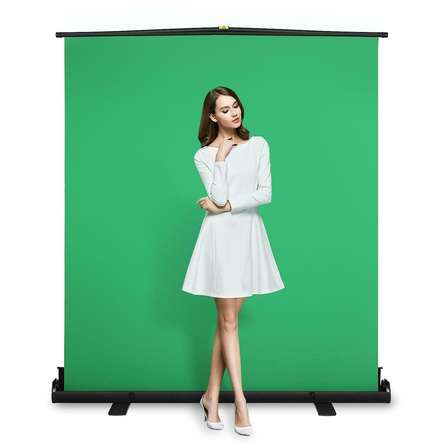 kshioe Collapsible Pull Up Green Screen Video Photography Background ...