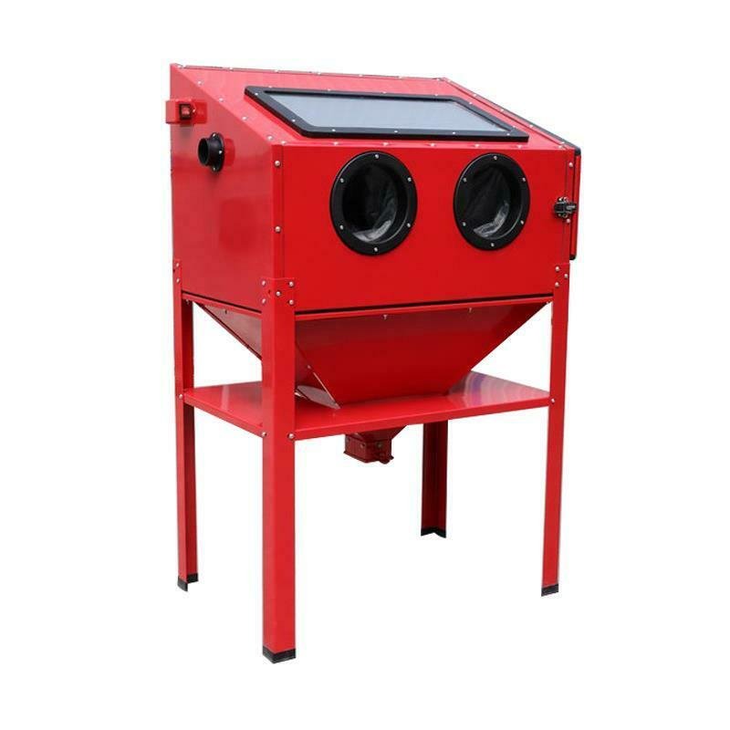 60 Gal SandBlaster Bench Top Cabinet Air Sand Blaster Sand Blast with ...