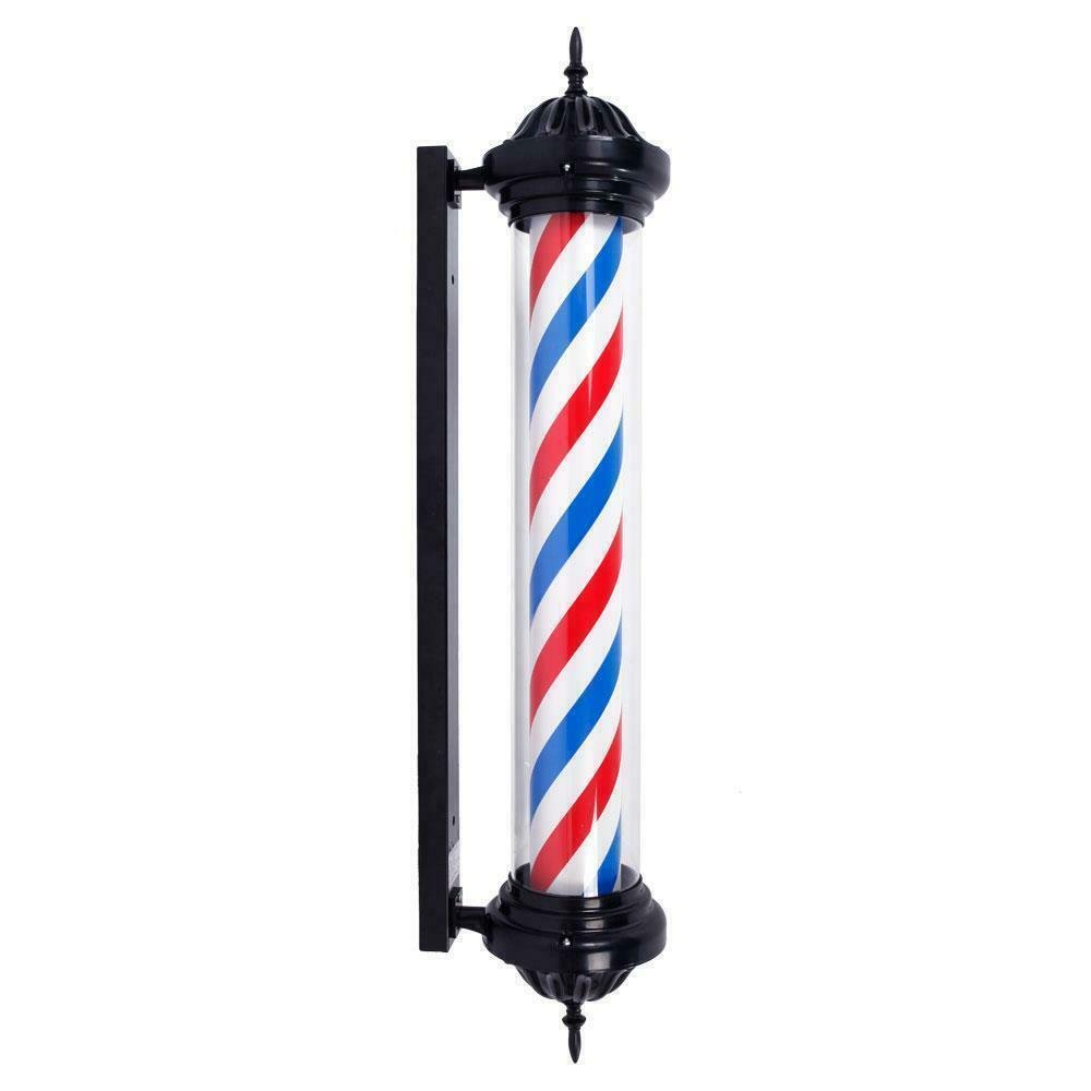 41" Barber Shop Pole Rotating Light Hair Salon LED Stripe Sign Lamp ...