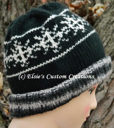 Fair Isle Snowflakes - PDF Knitting Pattern