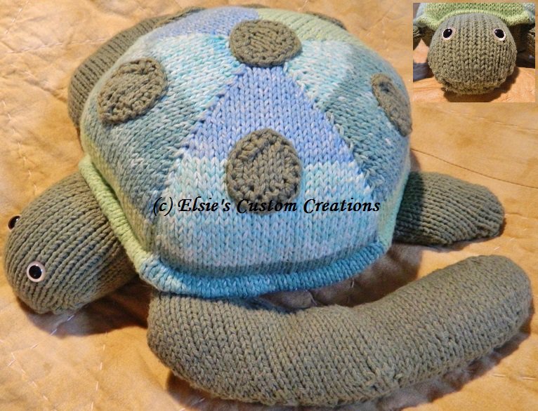 Sera The Sea Turtle - PDF Knitting Pattern