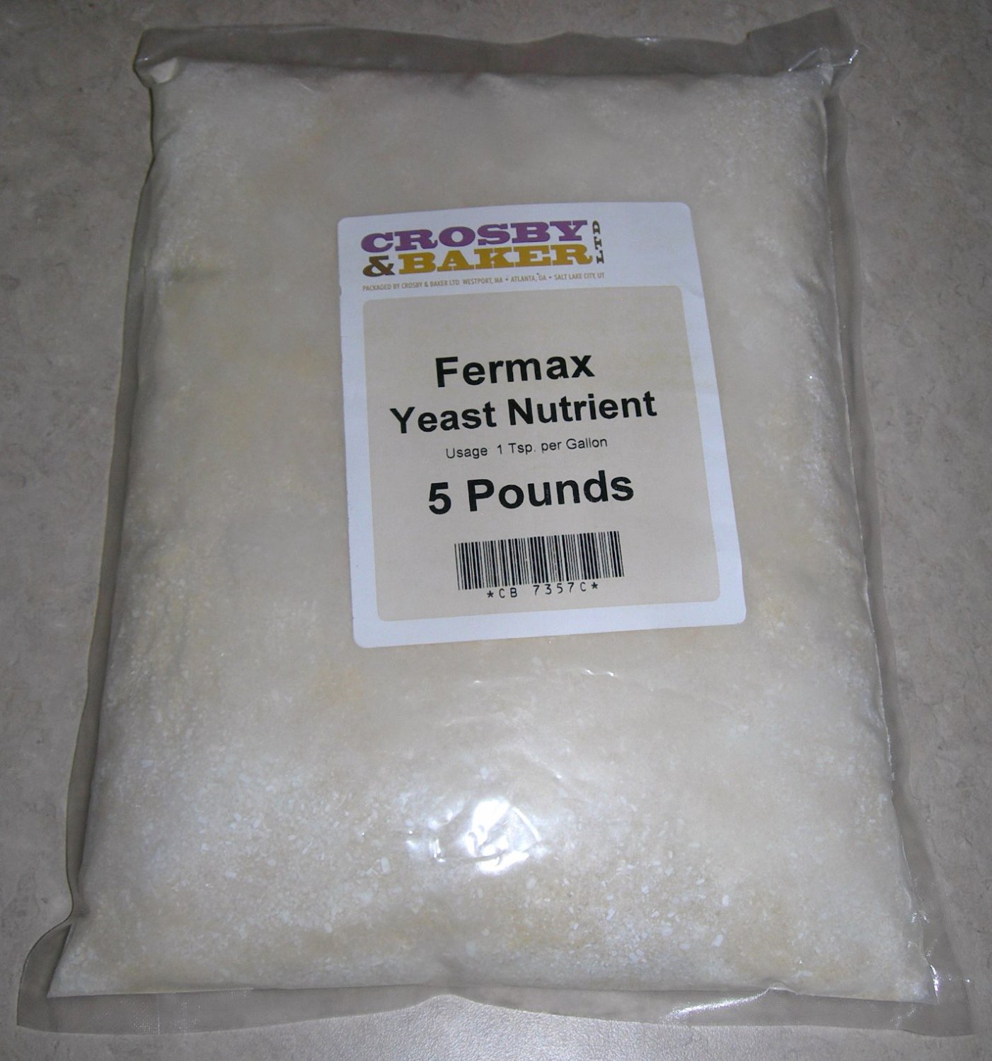 5 POUND FERMAX YEAST NUTRIENT HOMEBREW STARTER BEER WINE MOONSHINE ...