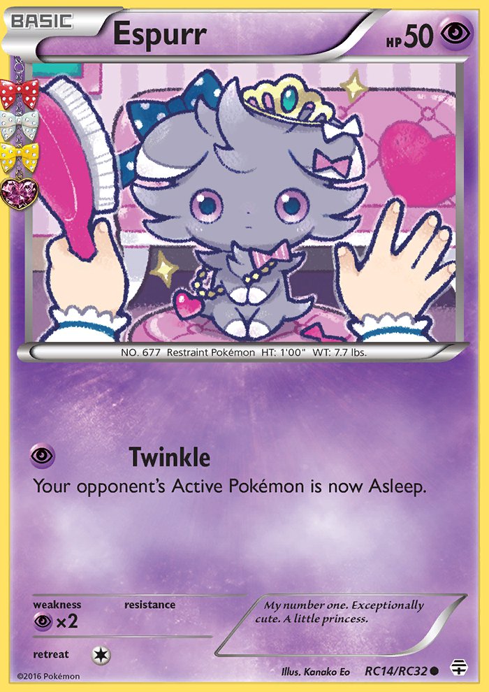 Pokemon Generations Radiant Collection Single Card Common Espurr RC14 RC32 pokemon-generations-radiant-collection-single-card-common-espurr-rc14-rc32