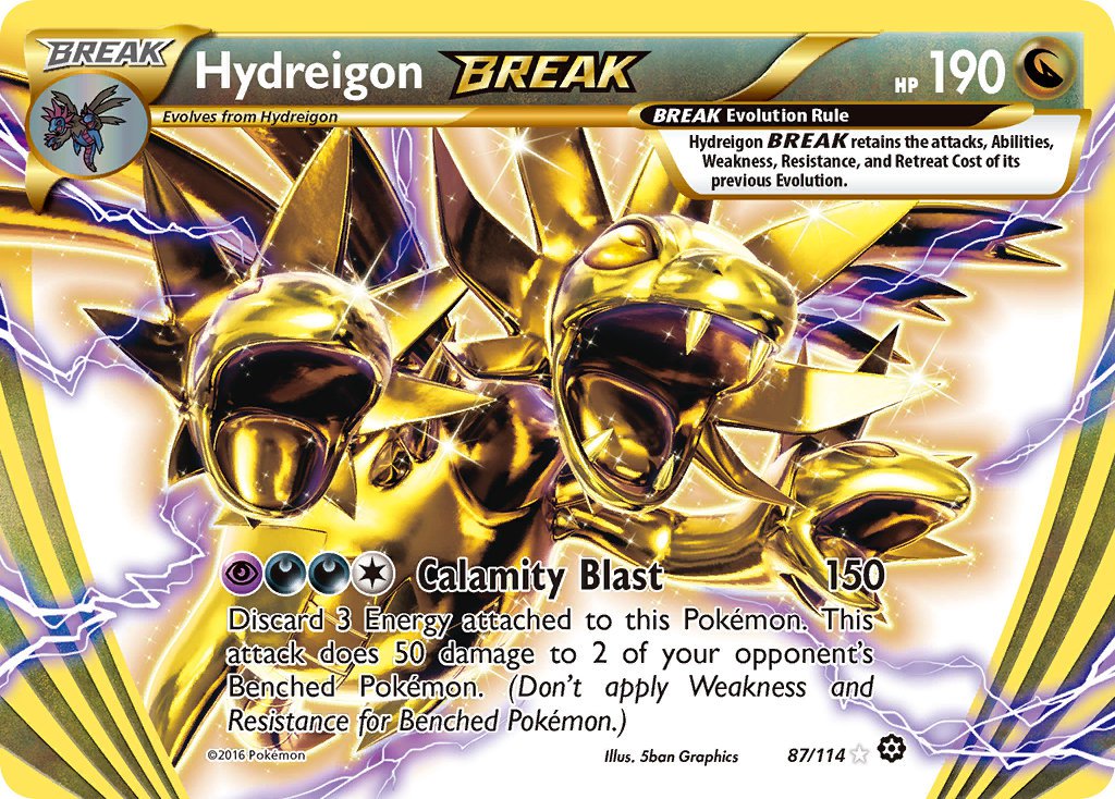 Pokemon XY Steam Siege Single Card Rare Holo BREAK Hydreigon BREAK 87/114