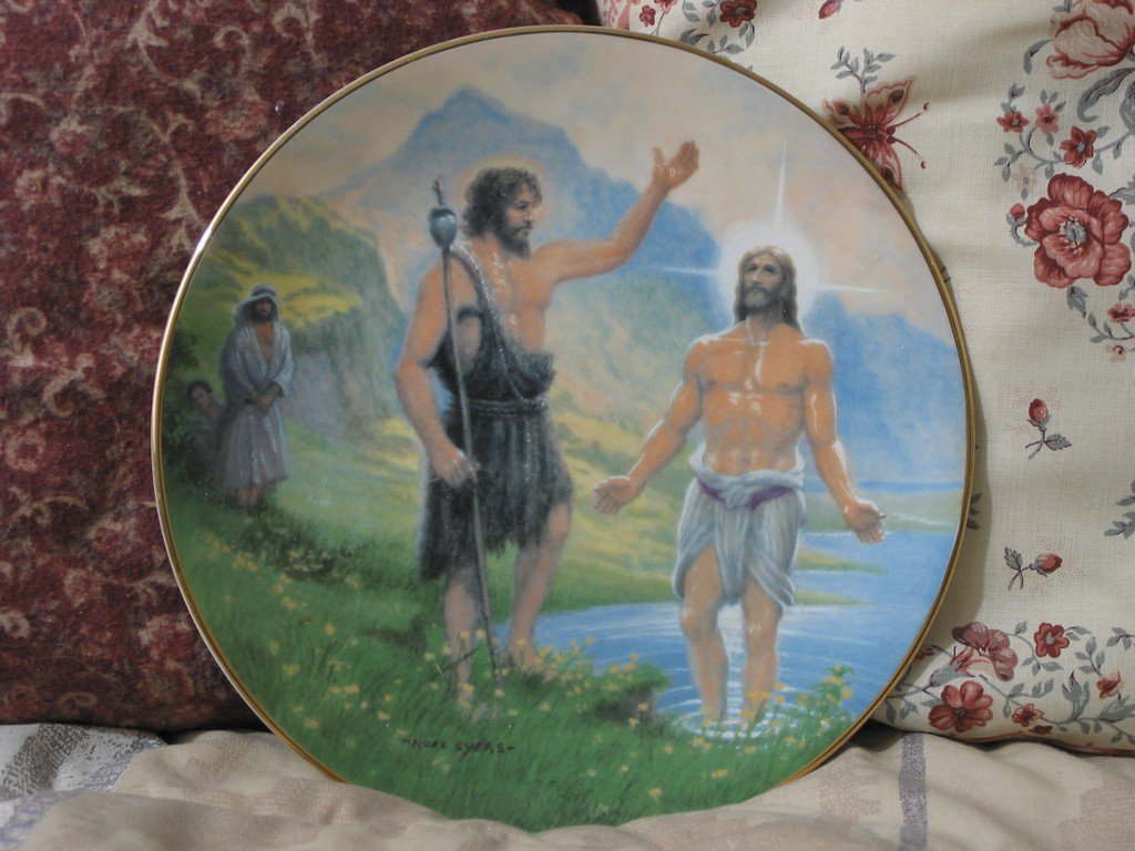 HERITAGE HOUSE Jesus Plate Baptism 1986