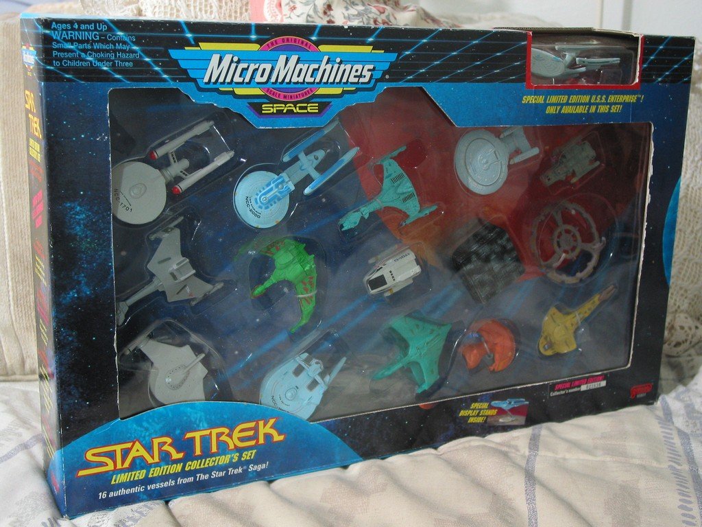 MICRO MACHINES Star Trek Space Ships Set Galoob 1993