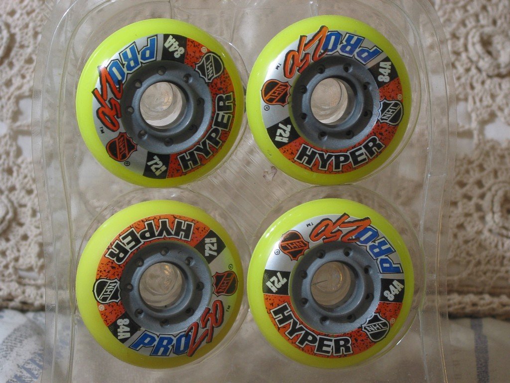 HYPER PRO 250 Inline Skate Hockey Wheels 84A 72mm Set 4